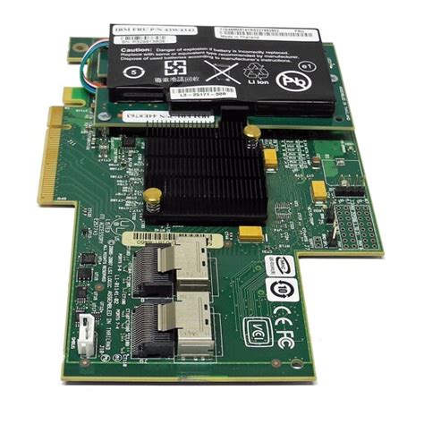 LSI IBM MR SAS E Gb S PCIe X RAID Controller BBU SAS Kabel FRU W Piospartslap
