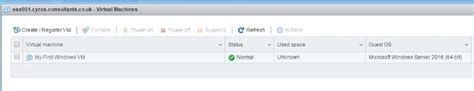 HOW TO Create Your First Windows Virtual Machine On A VMware VSphere Hypervisor ESXi