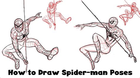 How To Draw Spiderman Pose Vol 1 Anatomy Drawing Practice YouTube