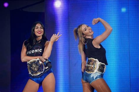 Wwe Womens Tag Team Champions The Iiconics Peyton Royce And Billie