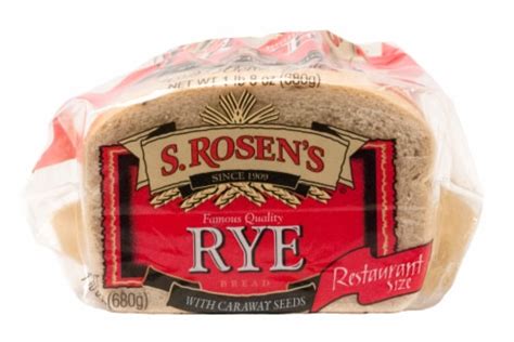 S Rosens Rye Bread With Caraway Seeds 24 Oz Fred Meyer