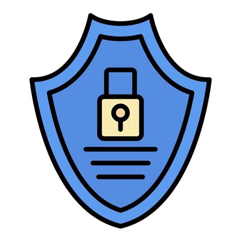 Premium Vector Security Shield Flat Illustration