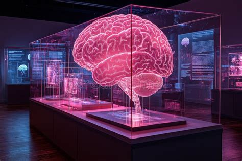 Futuristic Brain Augmentation Exhibit Featuring Holographic Technology Neuro Medical Museum