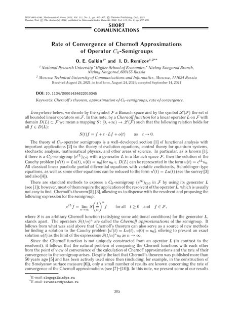 Pdf Rate Of Convergence Of Chernoff Approximations Of Operator C0 Semigroups