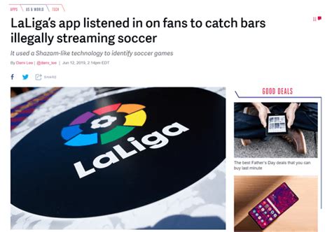 違法にサッカー中継を配信しているバーを探すためにプロサッカーリーグが公式アプリでユーザーの音声＆gpsを利用 Gigazine