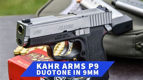 Kahr Arms P9 Duotone In 9 Mm The Compact Pistol At The Shooting Range
