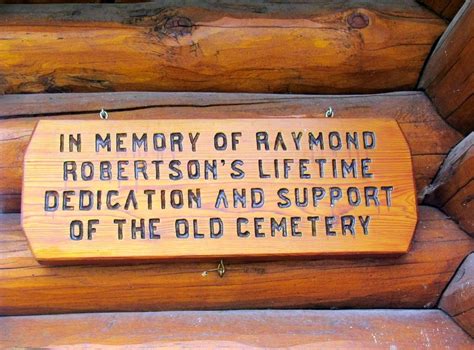 Raymond Robertson Old Clinton Cemetery Clinton British Columbia
