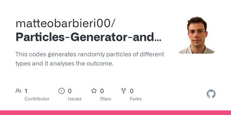 Github Matteobarbieri Particles Generator And Its Analysis This Codes Generates Randomly