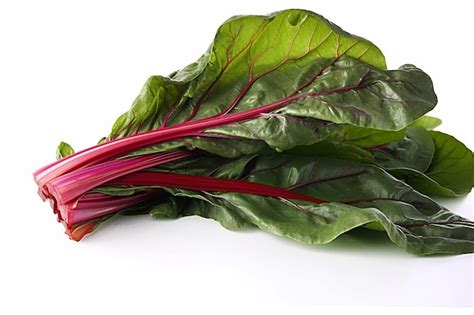 Premium Ai Image A Bunch Of Red Beet Leaves On A White Background