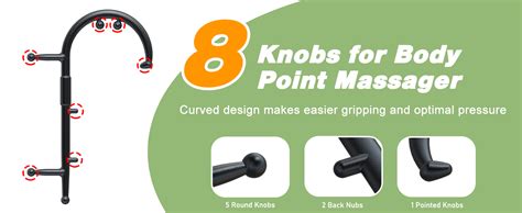 Bvn Trigger Point Massager For Neck Back Detachable Manual Shoulder