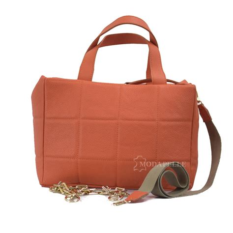 Leather Shoulder Bag Mp 2001 Made In Italy Modapelle