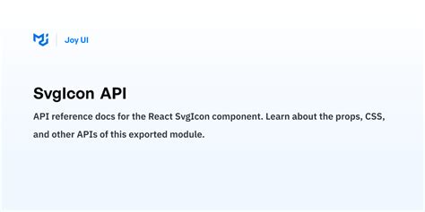 Svgicon Api Joy Ui