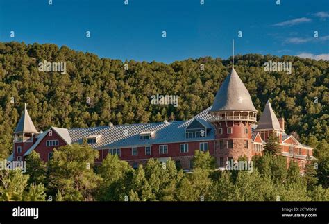 Montezuma Castle Luxury Hotel Near Las Vegas New Mexico Usa Stock