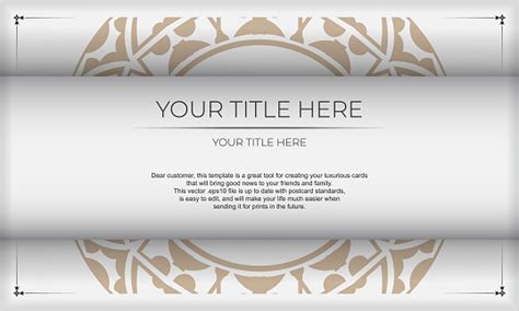 그리스 장식과 엽서 인쇄 디자인을위한 템플릿 빈티지 장식품과 로고를 위한 장소가 있는 화이트 백그라운드 라벨에 대한 스톡 벡터 아트 및 기타 이미지 Istock