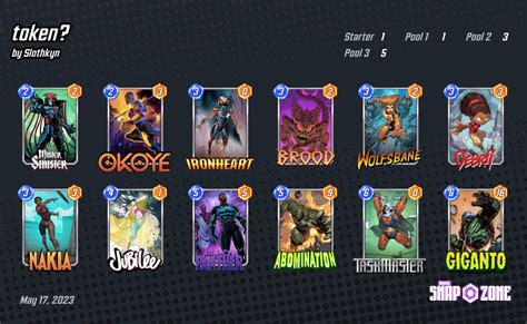 Token Decks Marvel Snap Zone