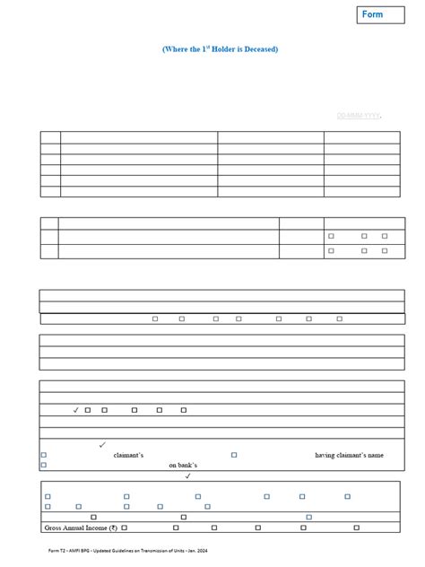 Form T2 For Transmission Pdf