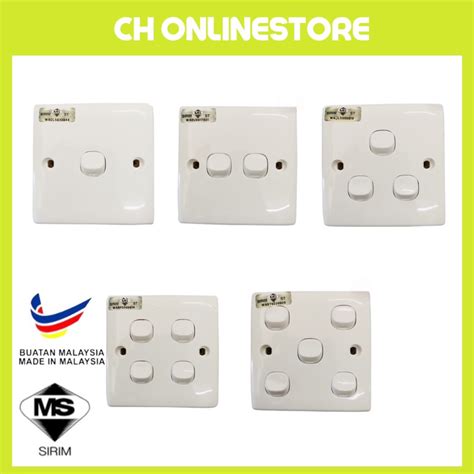 13a Single Switch Socket Switch Lampu Electric Socket Socket Plug