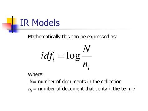 Ppt Information Retrieval Models Powerpoint Presentation Free