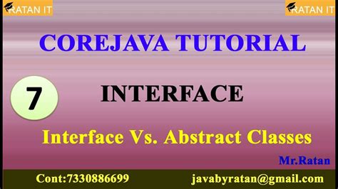 Core Java Tutorial Interface Video 7 Interface Vs Abstract