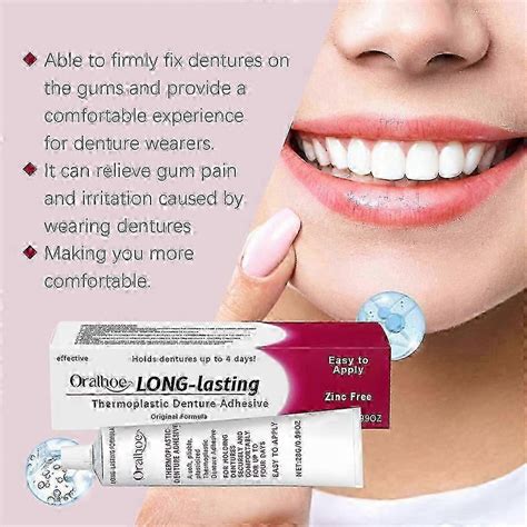 Cushion Grip Thermoplastic Denture Adhesive Cream Comfort Strong Hold