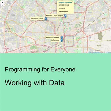 Programming For Everyone Working With Data Coursera Mooc List