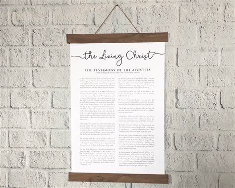 Lds The Living Christ The Testimony Of The Apostles Lds Art Signs