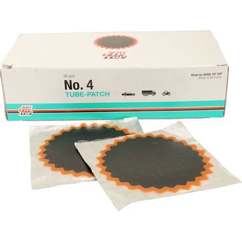 Rema Tip Top No4 Round Red Edge Tube Patch 3 Box Of 30
