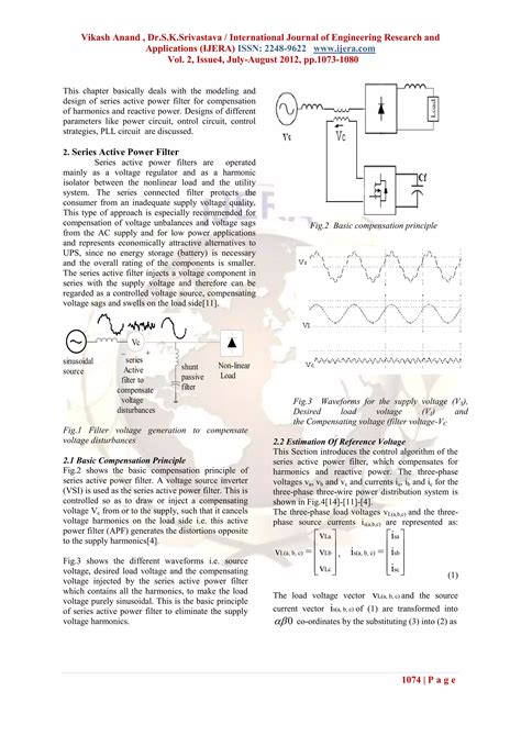 Simulation And Performance Investigation Of Series Active Power Filter Using Hysteresis Current