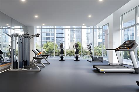 健康生活ai数字艺术 现代简约风格健身房跑步机哑铃架力量训练器械场景商业照片 Ai图片免费下载png格式4032像素编号71693990 千图网