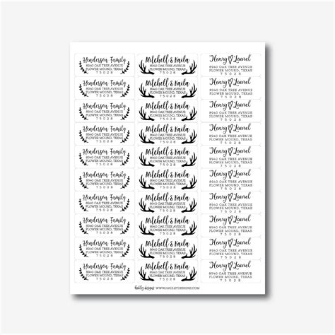 Return Mailing Labels Template