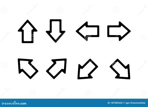 Arrows Arrows Vector Icons Cursor Cursors Vector Illustration