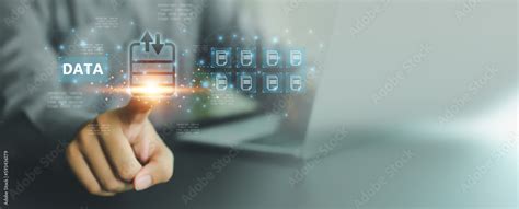 Database Management Cloud Computing Or Data Center Cyber Security File Document Transfer Or