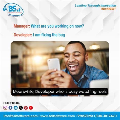 Bsit Software Services Private Limited On Linkedin Manager Working Developer Fixing Bug