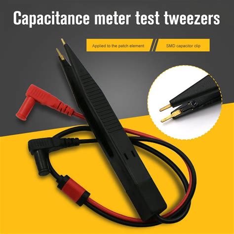Smd Inductor Test Clip Probe Tweezers For Resistor Multimeter Capacitor