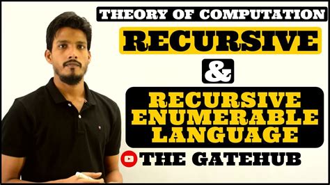 Recursive And Recursive Enumerable Languages In Theory Of Computation Gatecse Toc Youtube