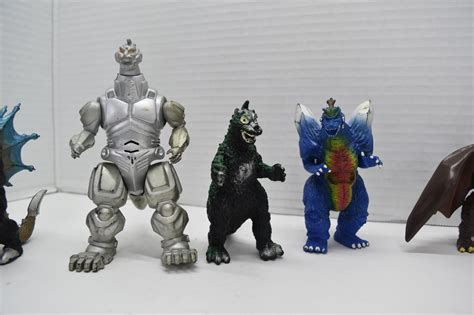 Godzilla Villain Lot Of 7 Gigan Space Mecha Rodan Fatmans Garage Llc
