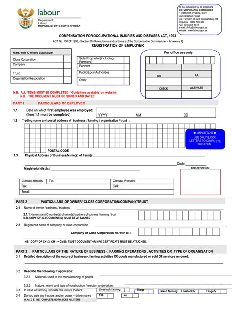 2019 2026 Za Form Coid Was2 Fill Online Printable Fillable Blank