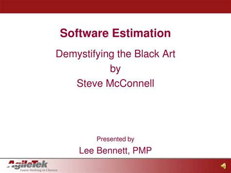 PPT Software Estimation PowerPoint Presentation Free Download ID 1472577