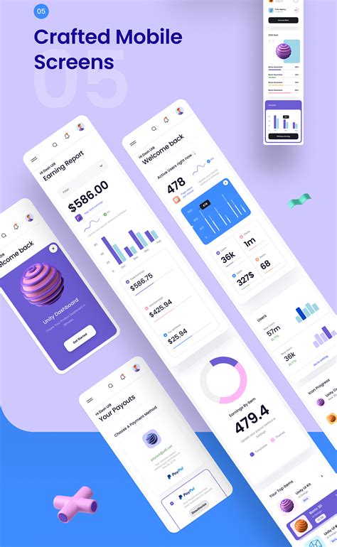 Unity Dashboard Kit Behance