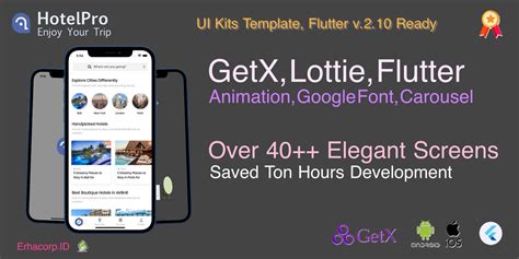 Hotelpro Flutter Template Ui Kit By Erhacorpdotcom Codester