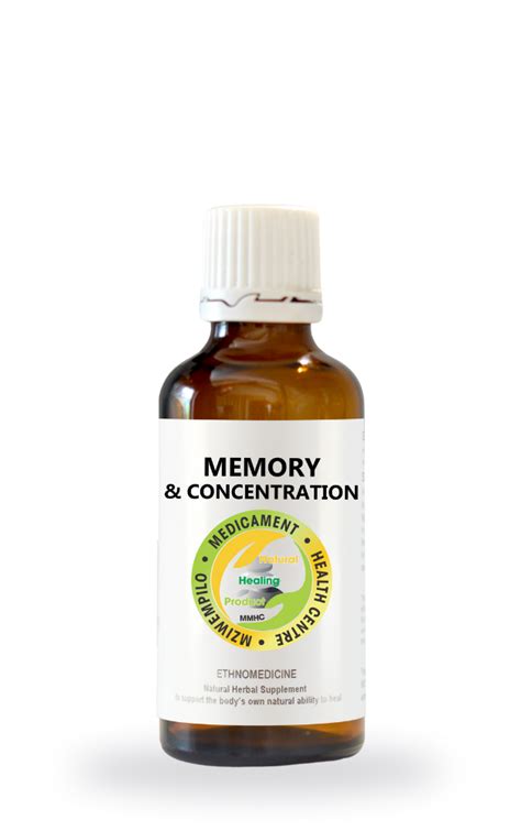 Memory And Concentration Tincture Medicament Health Centre