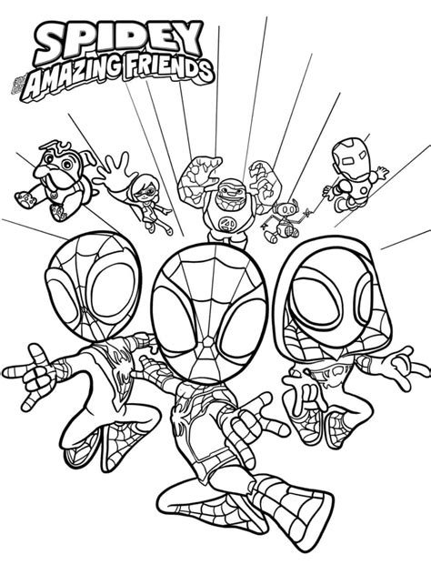 Spidey And His Amazing Friends Coloring Pages