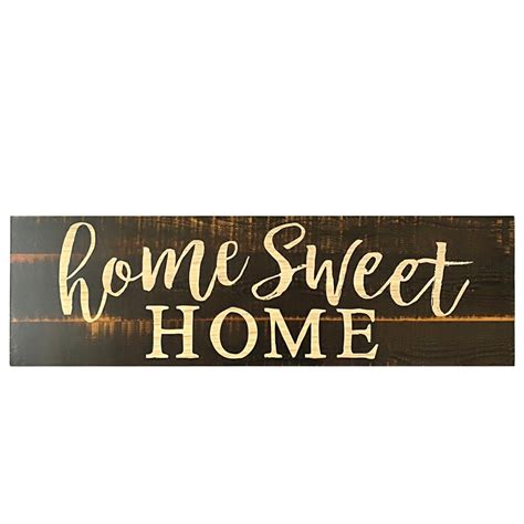 Home Sweet Home Script Large Rustic Wood Sign Dist Vicedeal