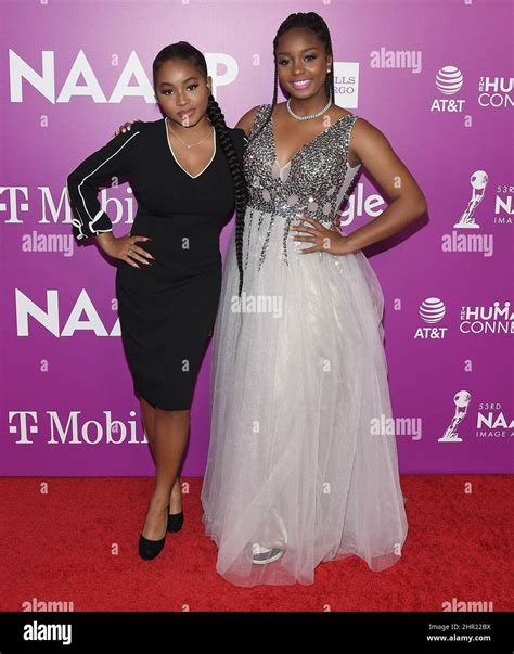 L R Layla Crawford And Danielle Lawson Arrives At The 53rd Naacp Image Awards Nominees