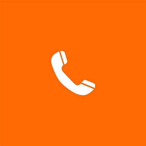 Phone Icon Ícone De App Wallpaper Laranja Ícones