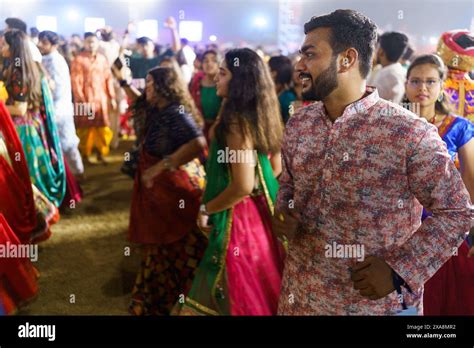 Baroda India 17th October 2023 Indian People In Traditional Sari