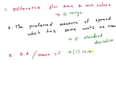 Solved Match The Following Definitions With The Correct Term A Difference Between Maximum And