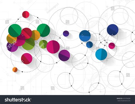 Vector Technology Concept Connected Lines Dots Stock Vector Royalty Free 474104200 Shutterstock