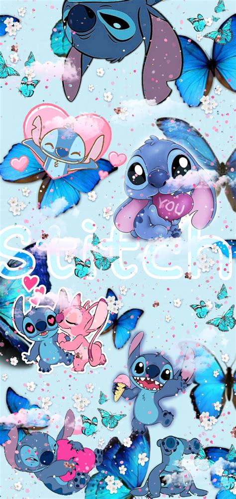 Download Adorable Stitch Collage Wallpaper Wallpapers Com