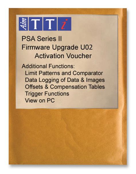 Psa U02 Aim Tti Instruments License Key Firmware Upgrade Software Aim Tti Psa3605 And Psa6005